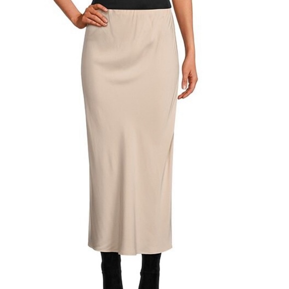 cloth & stone | Skirts | Cloth Stoneecovero Satin Bias Cut Midi Skirt ...